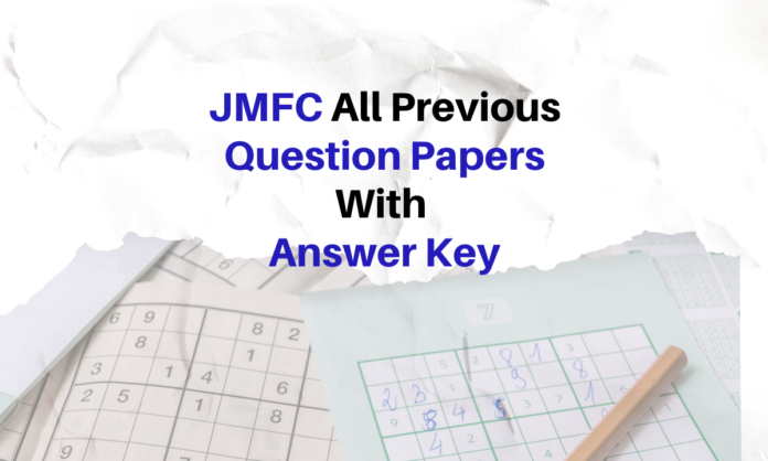 JMFC Question Papers With Answer Keys (Pre+Mains) PDF Download