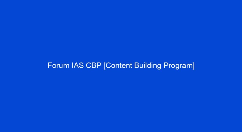 Forum IAS CBP [Content Building Program] Geography Book 4 PDF - My ...